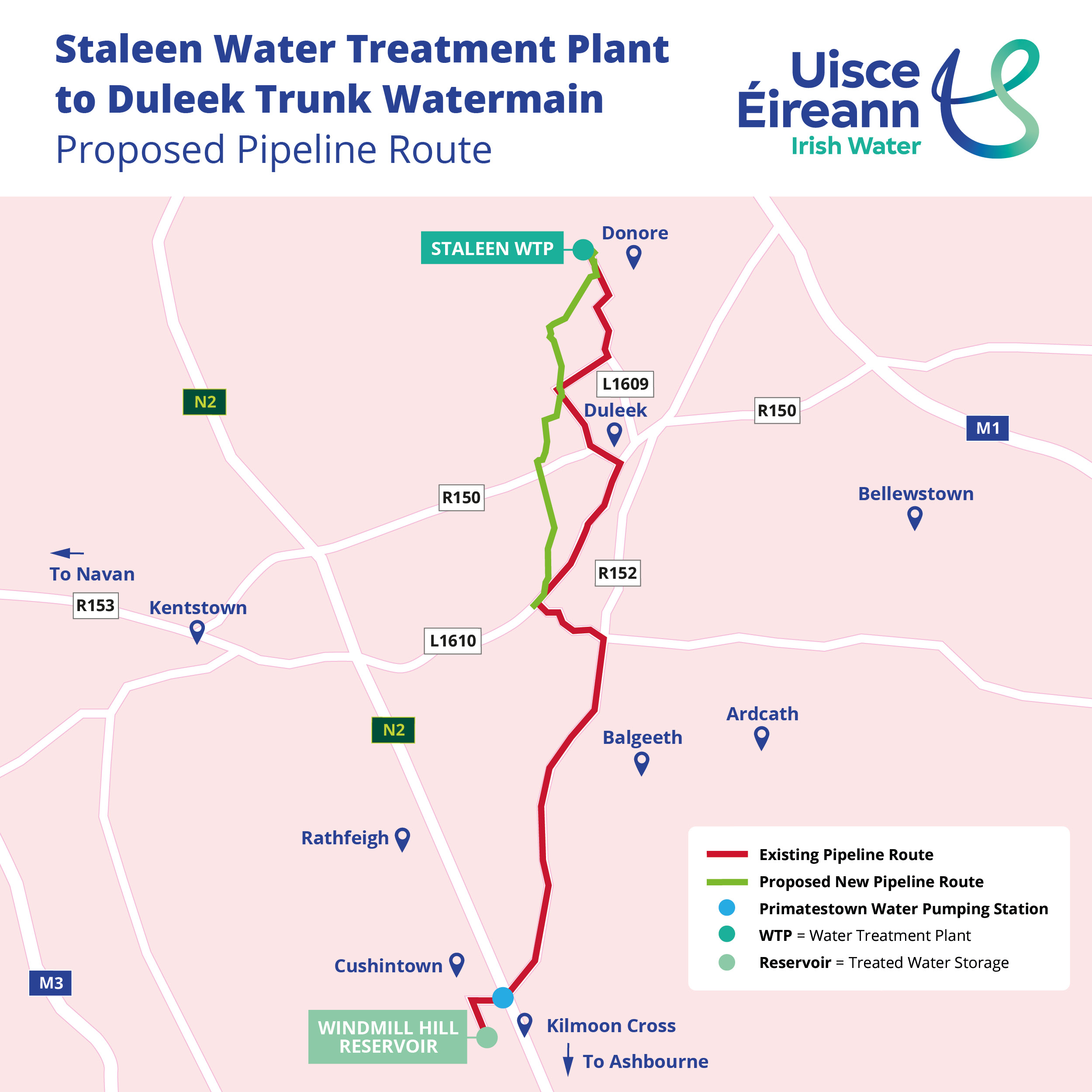 Staleen Water Treatment Plant to Duleek Trunk Watermain
